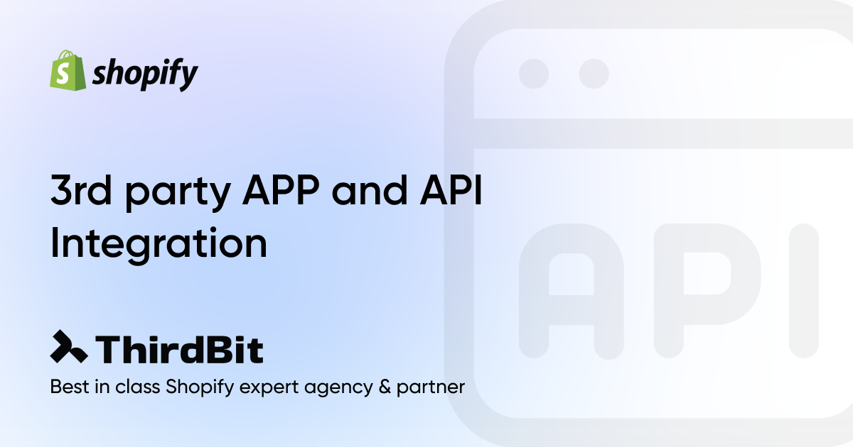 3rd party App and API integration - ThirdBit